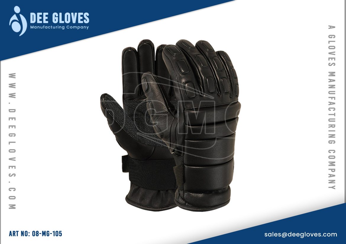 Military Gloves Full Black - Dee Gloves Manufacturing Co.